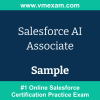 Free Salesforce AI Associate Sample Questions and Cert Prep Guide | VMExam